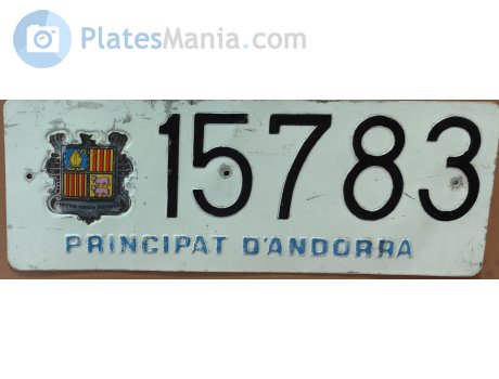 License plates of Andorra
