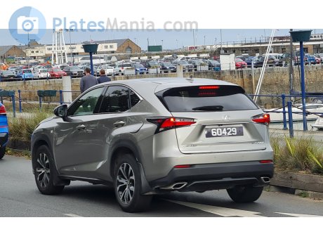 60429, Lexus NX , License plate of Guernsey