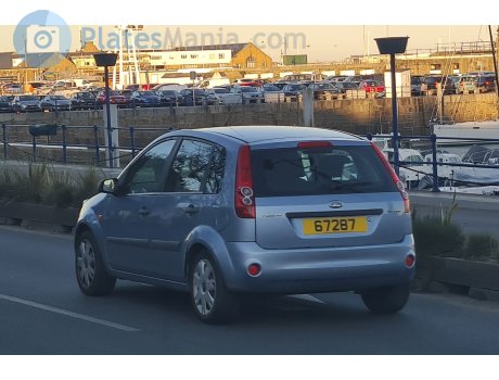 67287, Ford Fiesta , License plate of Guernsey