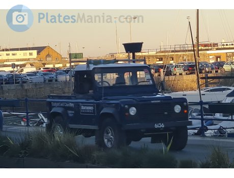 6136, Land Rover Defender , License plate of Guernsey