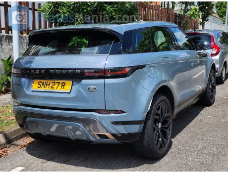 SNH 27 R, Land Rover Range Rover Velar , License plate of Singapore