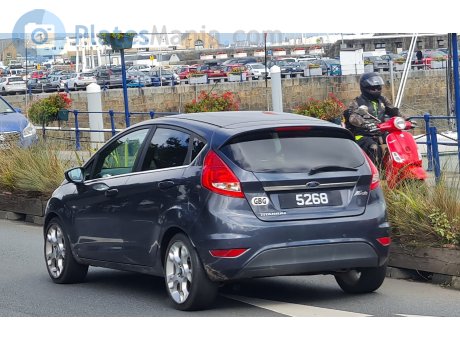 5268, Ford Fiesta , License plate of Guernsey