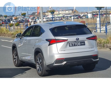 67708, Lexus NX , License plate of Guernsey