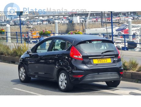 39023, Ford Fiesta , License plate of Guernsey