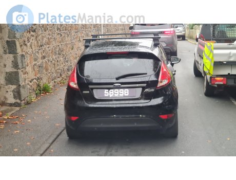 58998, Ford Fiesta , License plate of Guernsey