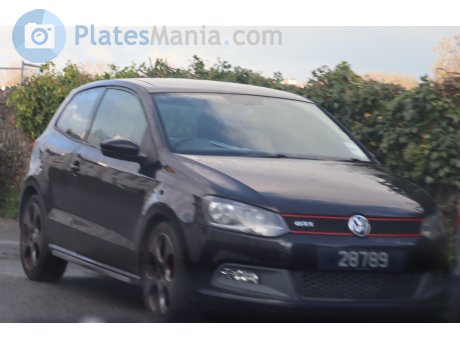 28789, Volkswagen Polo , License plate of Guernsey