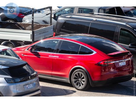 408Q, Tesla Model X , License plate of Monaco