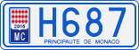 H687, Bentley Flying Spur , License plate of Monaco