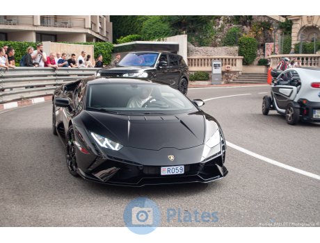 R059, Lamborghini Huracán , License plate of Monaco