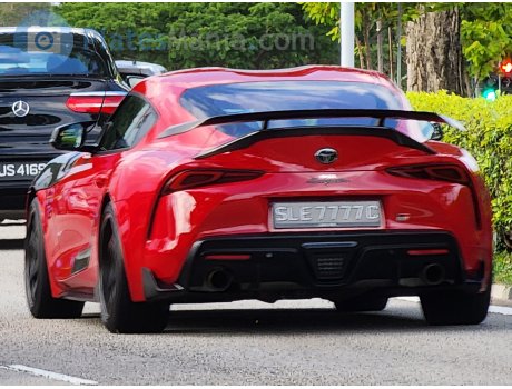 SLE 7777 C, Toyota Supra , License plate of Singapore