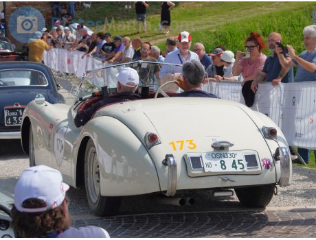 なにわ 330 ほ 845, Jaguar XK120 (Osaka (Naniwa)) License plate of Japan