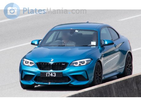 1743, BMW M2 , License plate of Guernsey