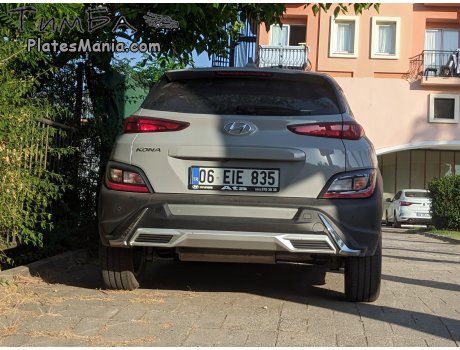 06 EIE 835, Hyundai Kona (Ankara) License plate of Turkey