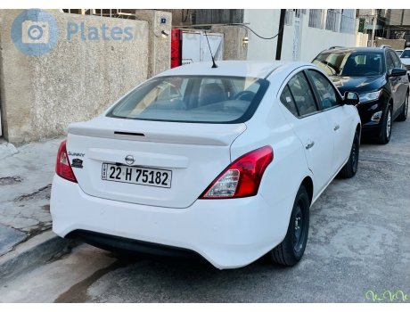 22 H 75182, Nissan Sunny (Erbil Governorate) License plate of Iraq