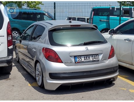 55 AKH 040, Peugeot 207 (Samsun) License plate of Turkey