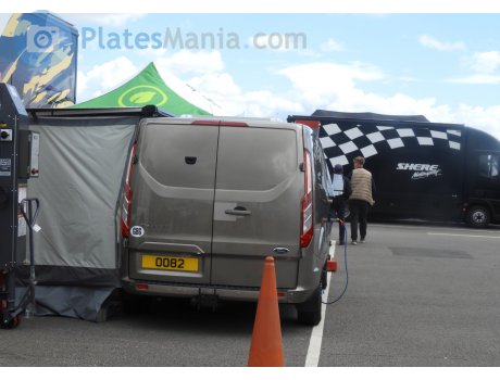 0082, Ford Transit Custom , License plate of Guernsey