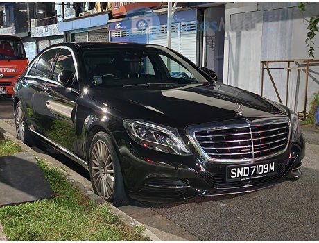 SND 7109 M, Mercedes-Benz S-Klasse , License plate of Singapore