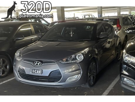 1CAV, Hyundai Veloster (Victoria) License plate of Australia