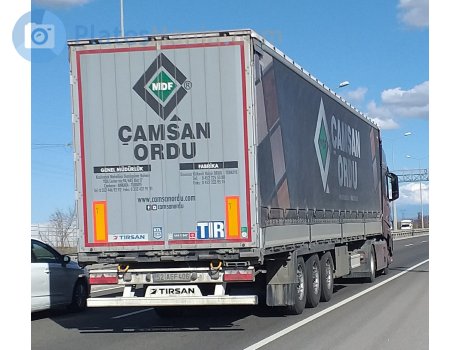 52 AEF 406, Tirsan (Ordu) License plate of Turkey