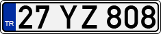 27 YZ 808, Otokar Sultan (Gaziantep) License plate of Turkey