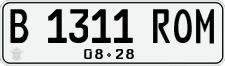 B 1311 ROM, Toyota Avanza (Jakarta, Banten (Tangerang), West Java ...