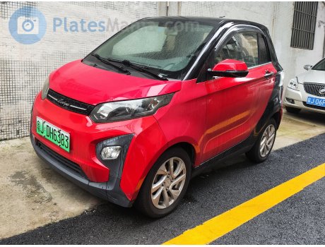 粤J·DH6383, Zotye E30/E01 (Jiangmen Prefectural City) License plate of China