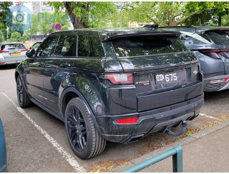 675, Land Rover Range Rover Evoque , License plate of Guernsey