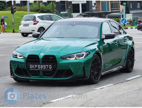 SKP 5897 G, BMW M3 , License plate of Singapore