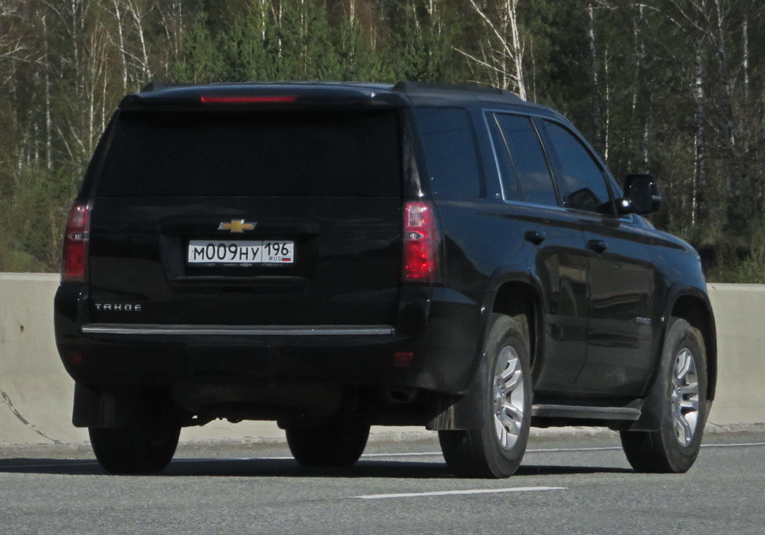 "м 009 ну 196" photos Chevrolet Tahoe. Russia