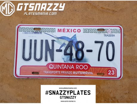 Quintana Roo License Plates Mexico Registration Plate Hi Res Stock