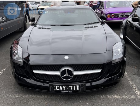 CAY-711, Mercedes-Benz SLS AMG (Victoria) License plate of Australia