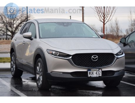 WUK 432, Mazda CX-30 (Nebraska) License plate of the USA