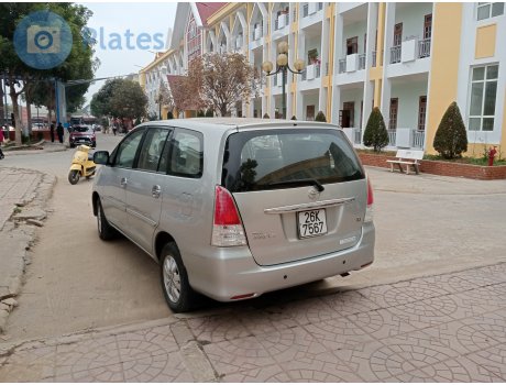 26K-7567, Toyota Innova (Sơn La Province) License plate of Vietnam