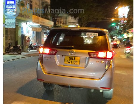 98A-141.01, Toyota Innova (Bắc Giang Province) License plate of Vietnam