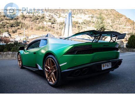 P 6471, Lamborghini Huracán , License plate of Andorra