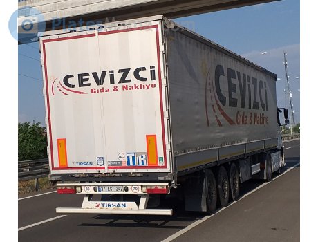 37 ES 242, Tirsan (Kastamonu) License plate of Turkey