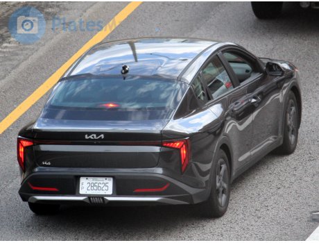 285625, Kia K4 (Illinois) License plate of the USA