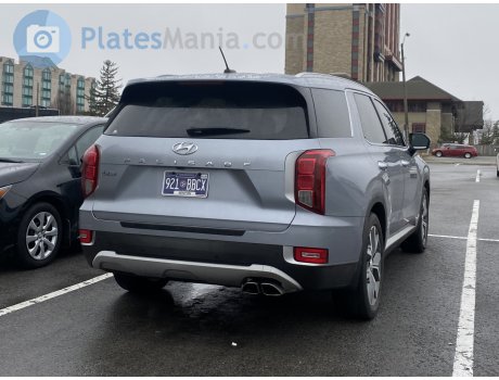 921-BBCX, Hyundai Palisade (Tennessee) License plate of the USA