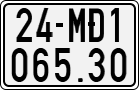 24-MĐ1 065.30, (Lào Cai Province) License plate of Vietnam