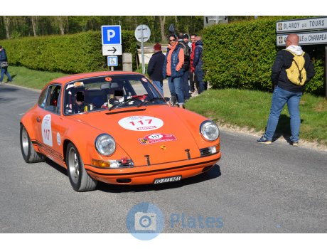 VD 371981, Porsche 911 (Vaud) License plate of Switzerland