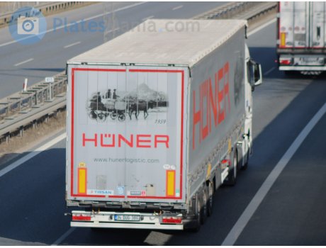 34 DUG 386, Tirsan (İstanbul) License plate of Turkey
