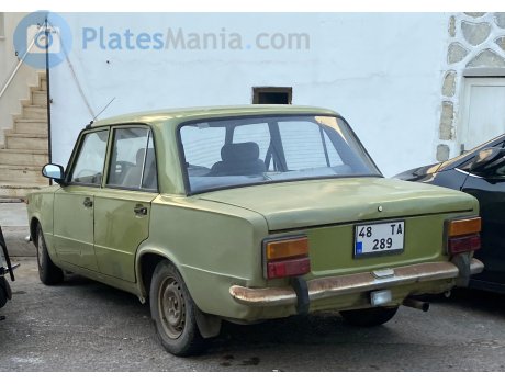 48 TA 289, Tofaş Murat 124 (Serçe) (Muğla) License plate of Turkey