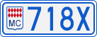 718X, Home-made vehicle , License plate of Monaco