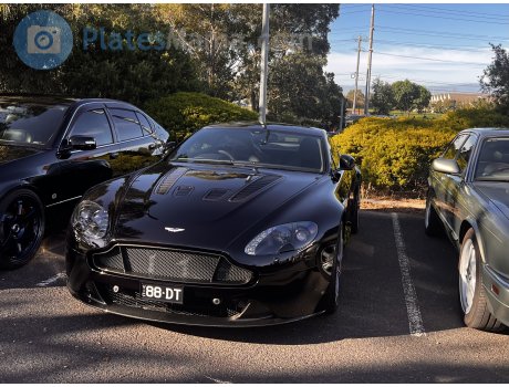 88-DT, Aston Martin V12 Vantage (Victoria) License plate of Australia