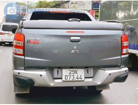 29K-073.44, Mitsubishi Triton (Hanoi Municipality) License plate of Vietnam