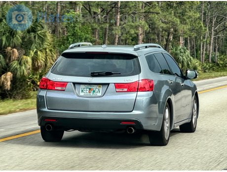 WEEB WGN, Acura TSX (Florida) License plate of the USA
