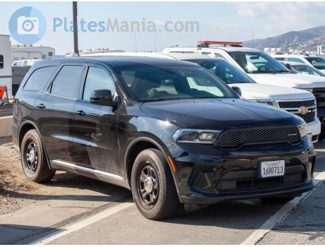 1680713, Dodge Durango (California) License plate of the USA