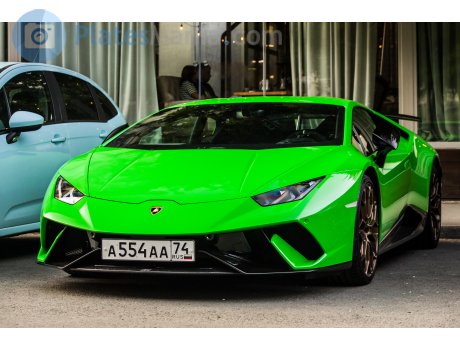 а554аа74, Lamborghini Huracán (Chelyabinsk Oblast) License plate Russia