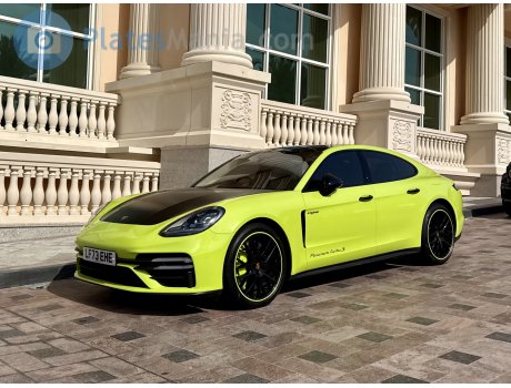LF73 EHE, Porsche Panamera (Wimbledon) License plate of the United Kingdom