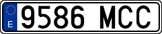 9586 MCC, Ford F-Max , License plates of Spain